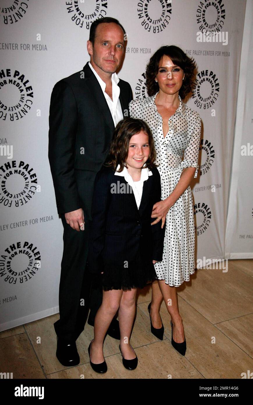 Jennifer Grey, husband Clark Gregg and daughter Stella at An Evening ...
