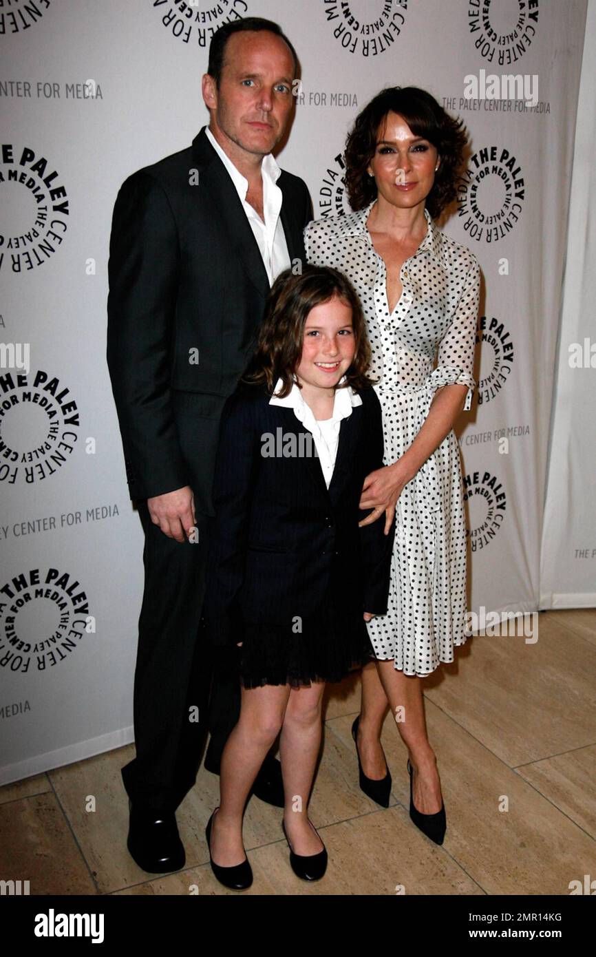 Jennifer Grey, husband Clark Gregg and daughter Stella at An Evening ...