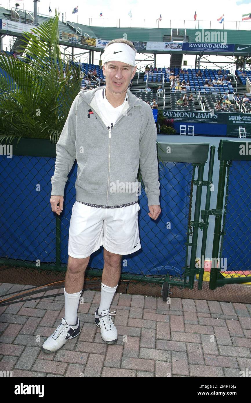 John McEnroe attends the Chris Evert/Raymond James Pro-Celebrity Tennis ...