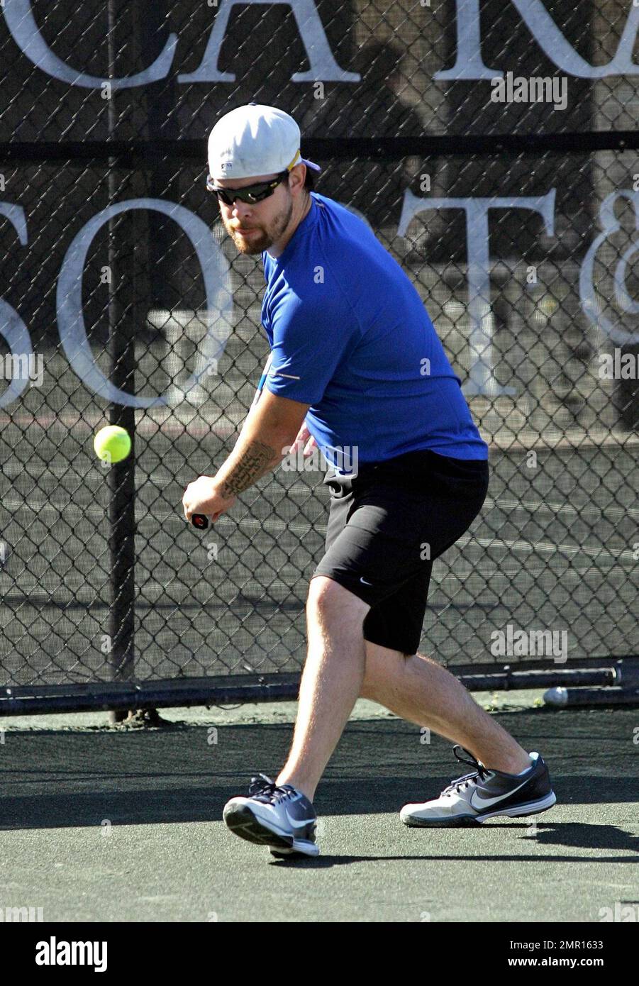 American Idol winner David Cook warms up prior to the start of the ...
