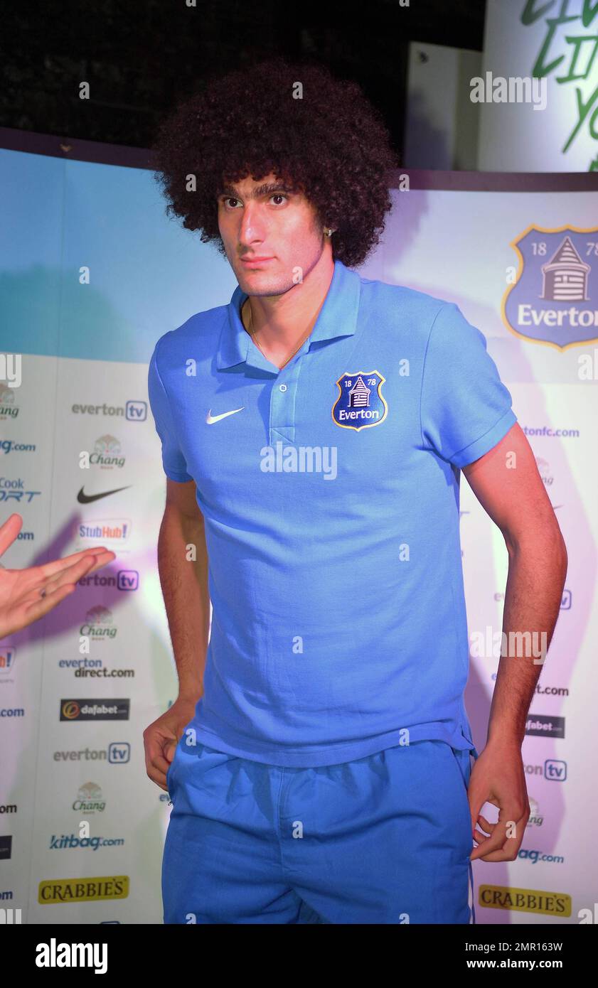 Marouane Fellaini at the Everton Fan Meet and Greet event at Mokai ...