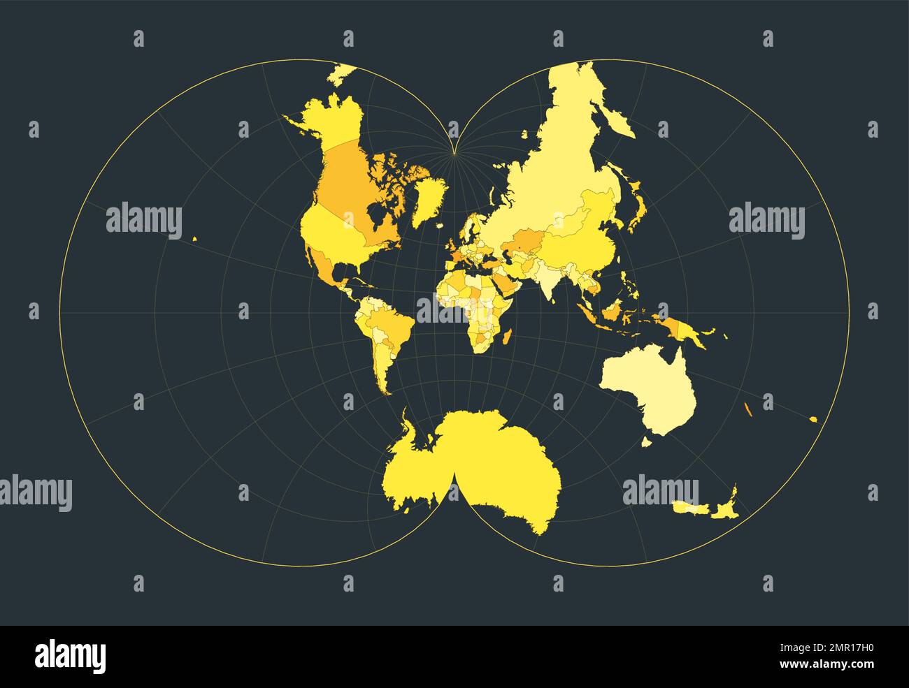 Eisenlohr conformal projection hi-res stock photography and images - Alamy