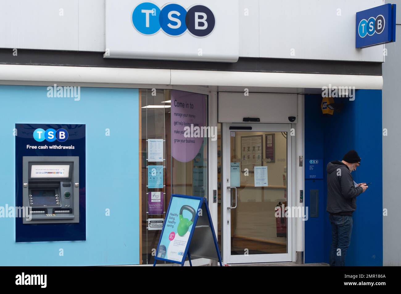 Slough, Berkshire, UK. 31st January, 2023. A TSB branch in Slough High ...