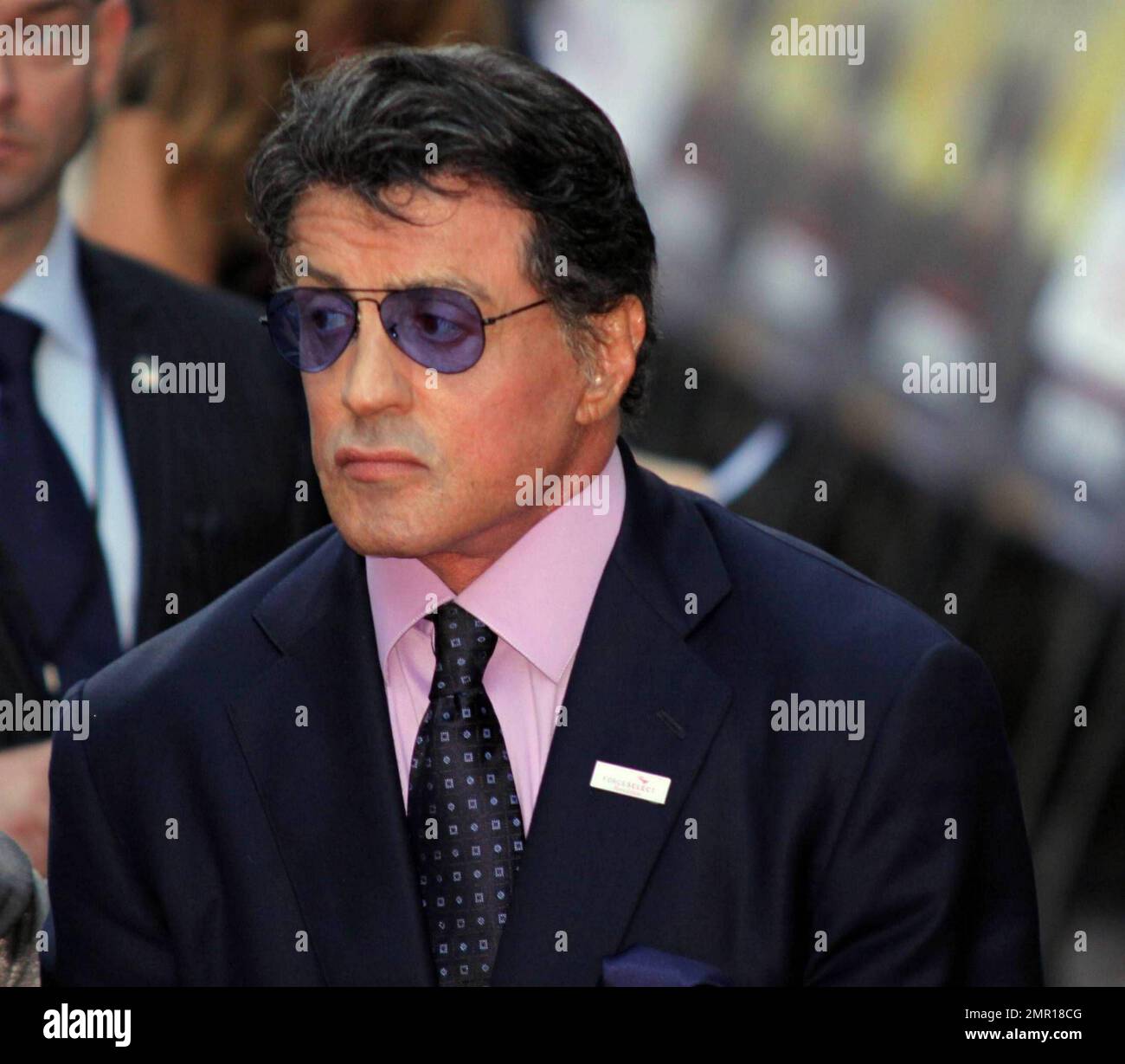 Sylvester Stallone at the premiere of "The Expendables" at the Odeon ...