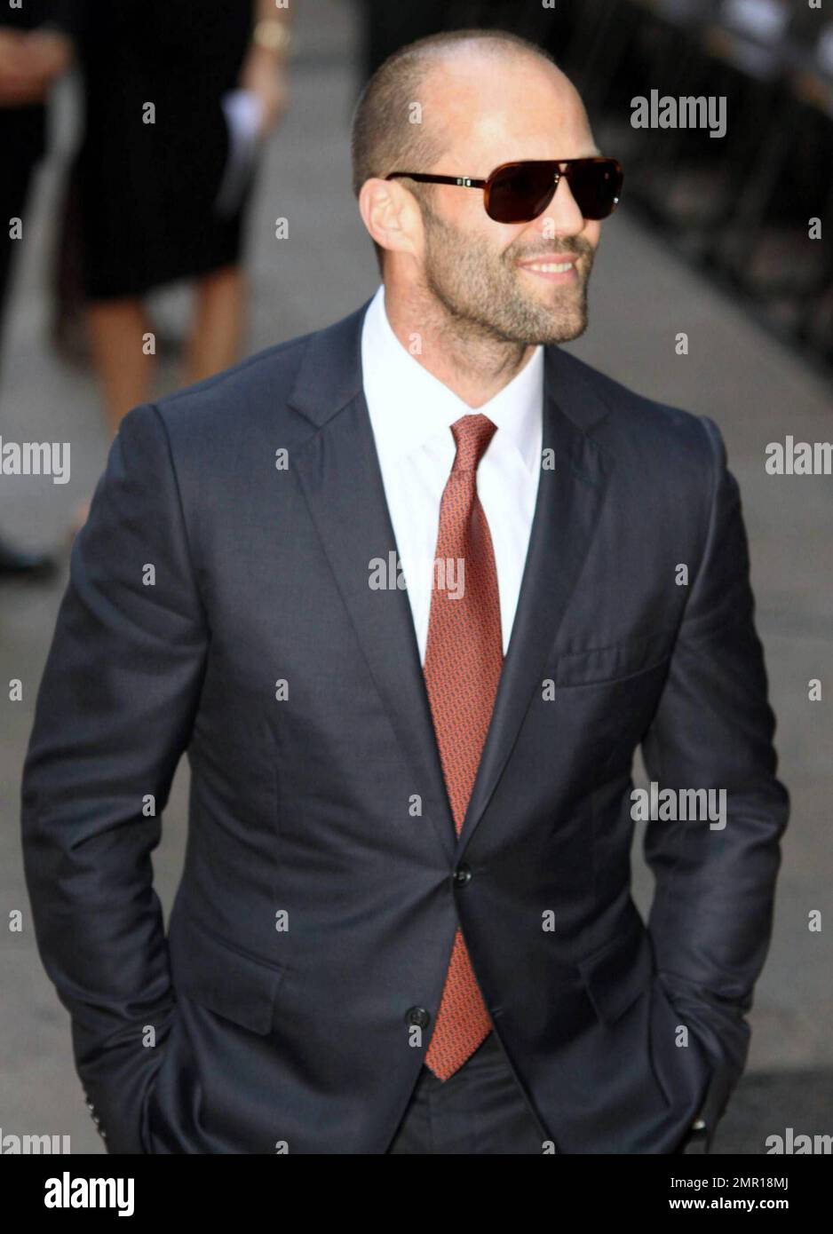 Jason Statham at the premiere of "The Expendables" at the Odeon ...