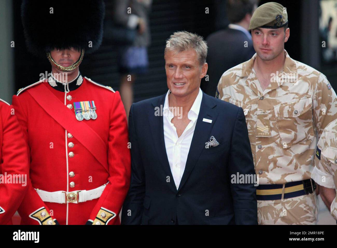 Dolph Lundgren at the premiere of "The Expendables" at the Odeon ...