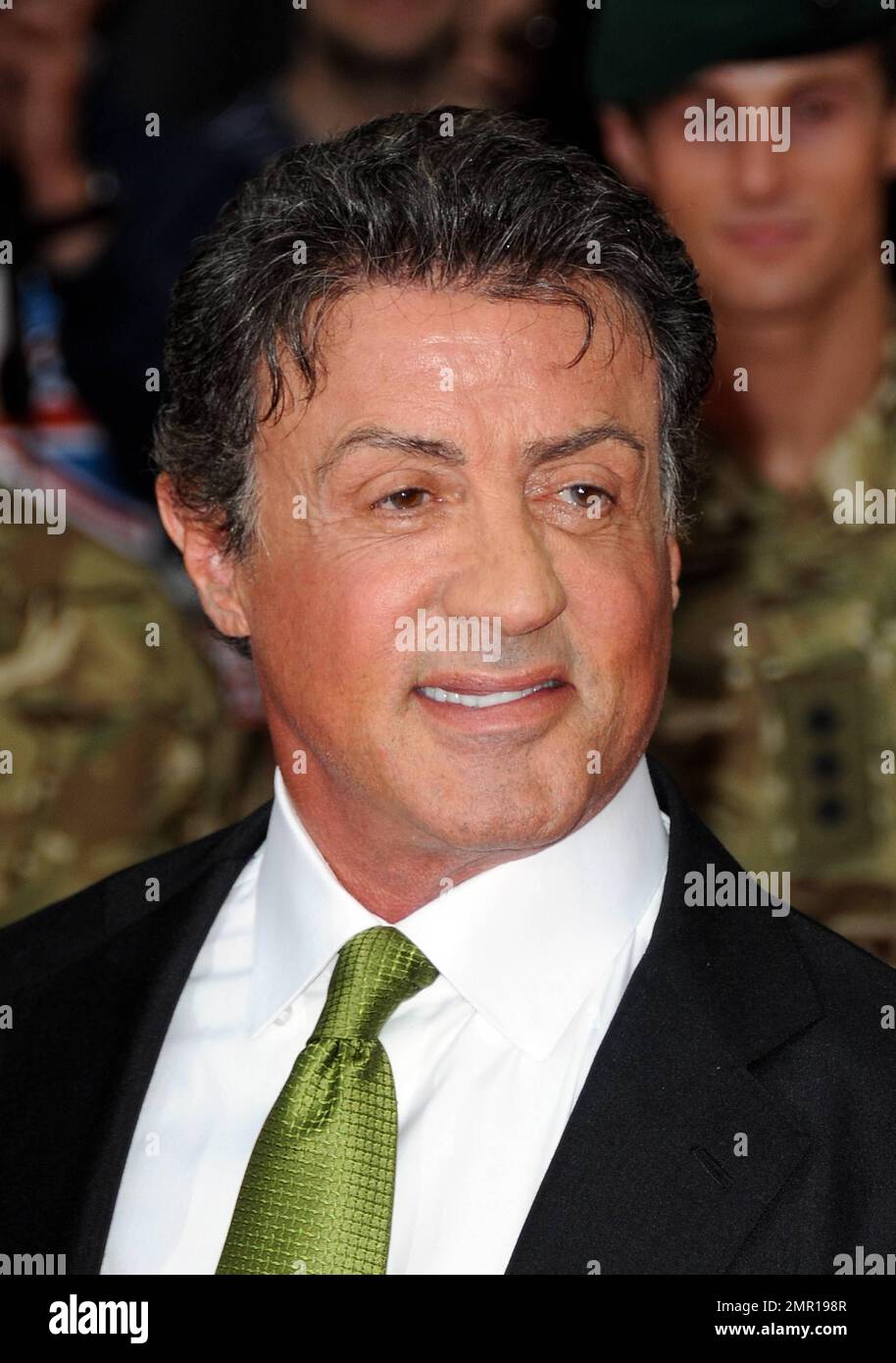 Sylvester Stallone at the UK premiere of "The Expendables 2" in London ...