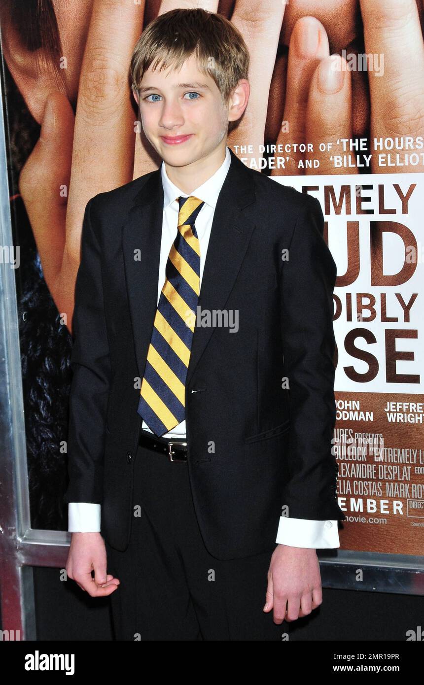 Thomas Horn attends the "Extremely Loud & Incredibly Close" New York ...