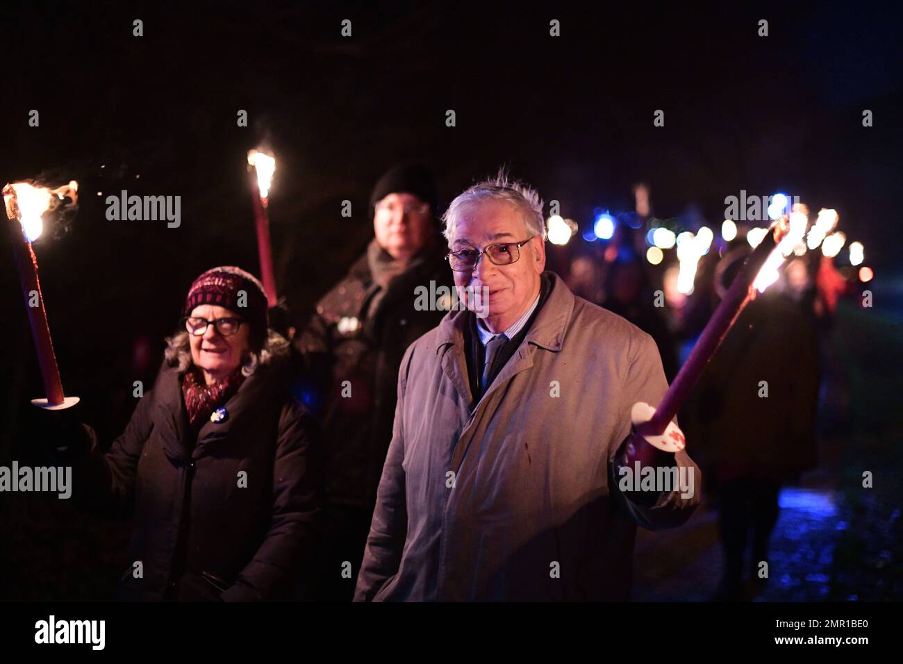 Edinburgh Scotland, UK 31 January 2023. A torchlight procession takes ...