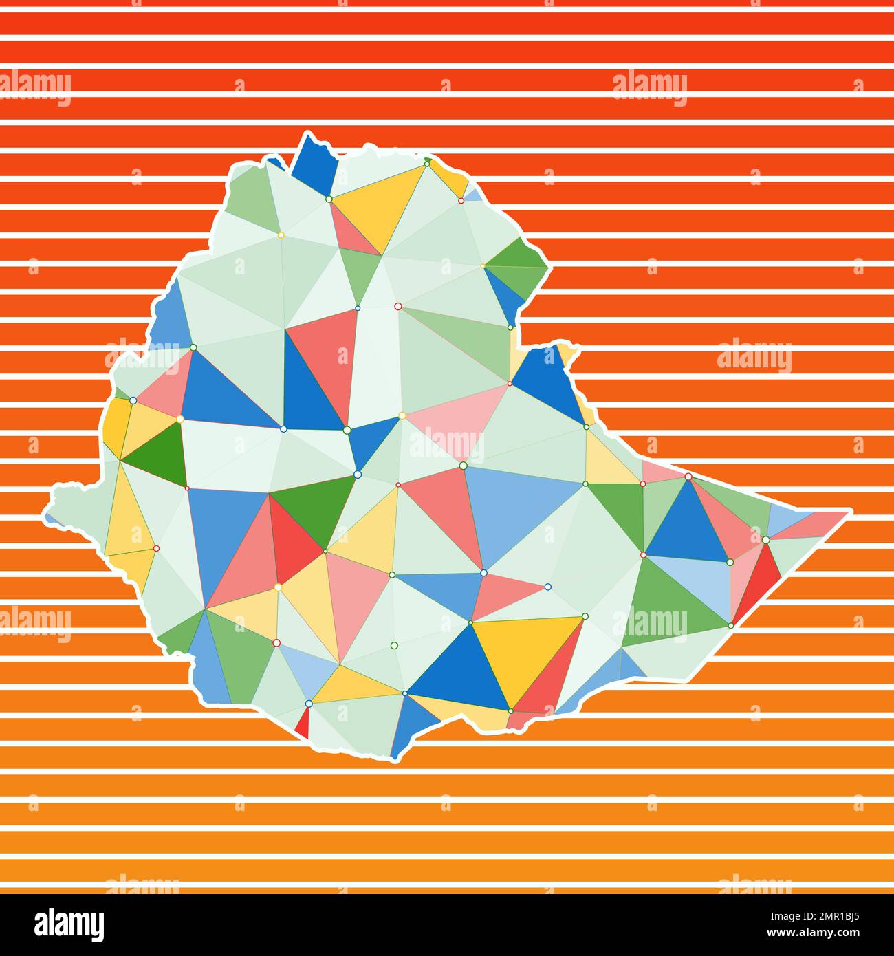 Ethiopia vector illustration. Ethiopia design on gradient stripes ...