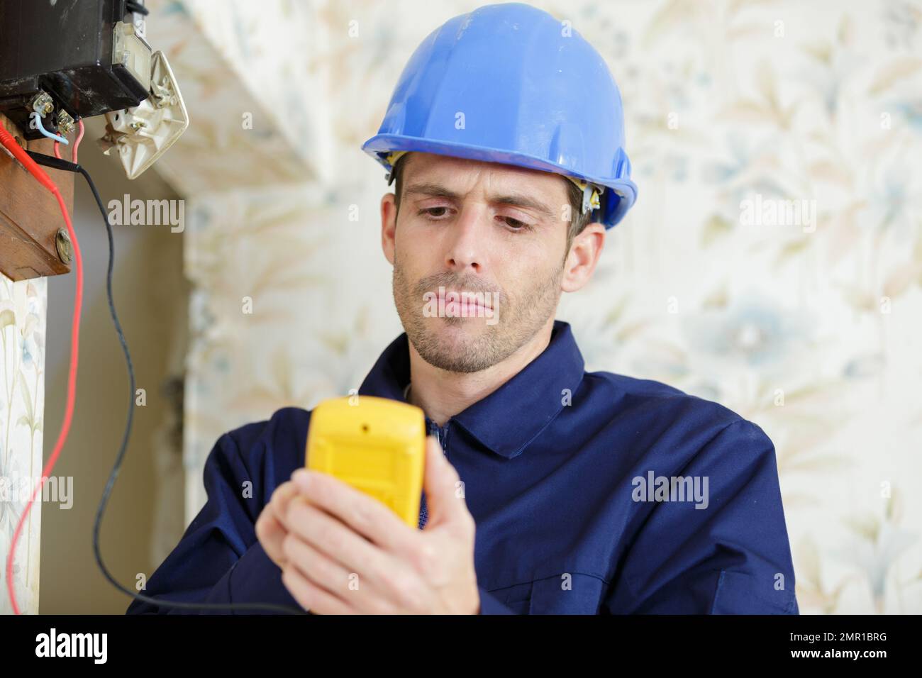 Electrician hands tools on hi-res stock photography and images - Alamy