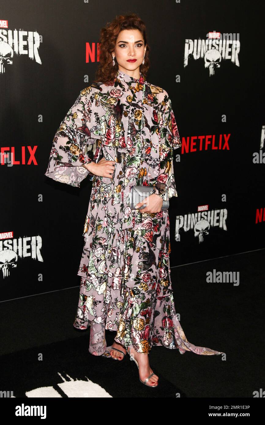 Amber Rose Revah attends the premiere of Netflix's "Marvel's The ...