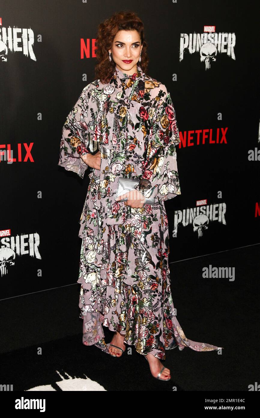 Amber Rose Revah attends the premiere of Netflix's "Marvel's The ...