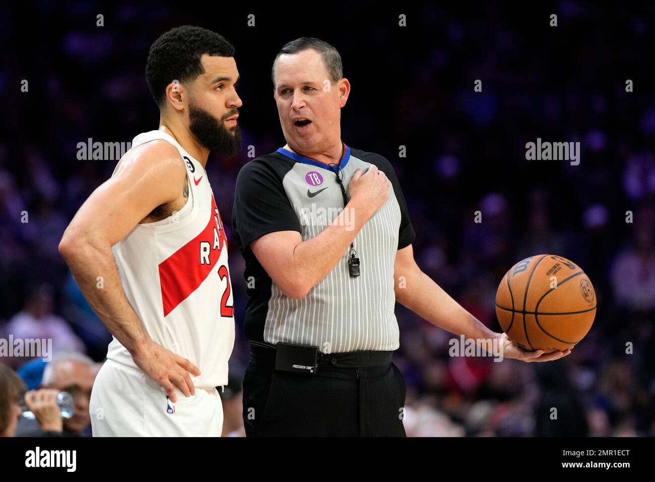 NBA official Matt Boland during the first half of an NBA basketball ...
