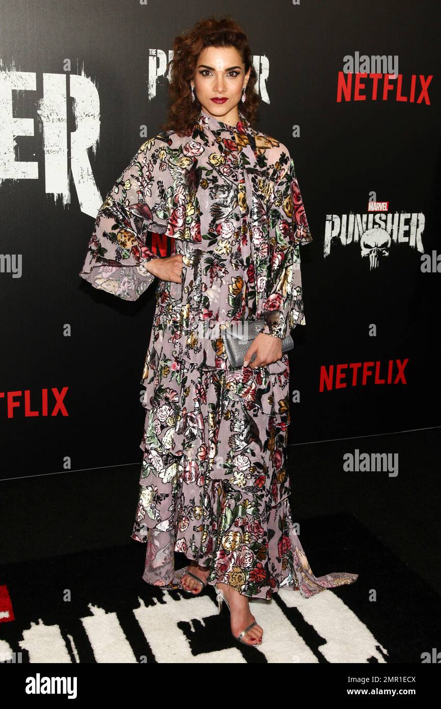 Amber Rose Revah attends the premiere of Netflix's "Marvel's The ...