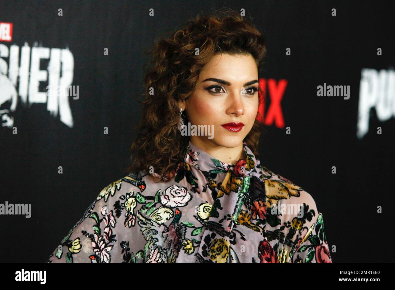 Amber Rose Revah attends the premiere of Netflix's "Marvel's The ...