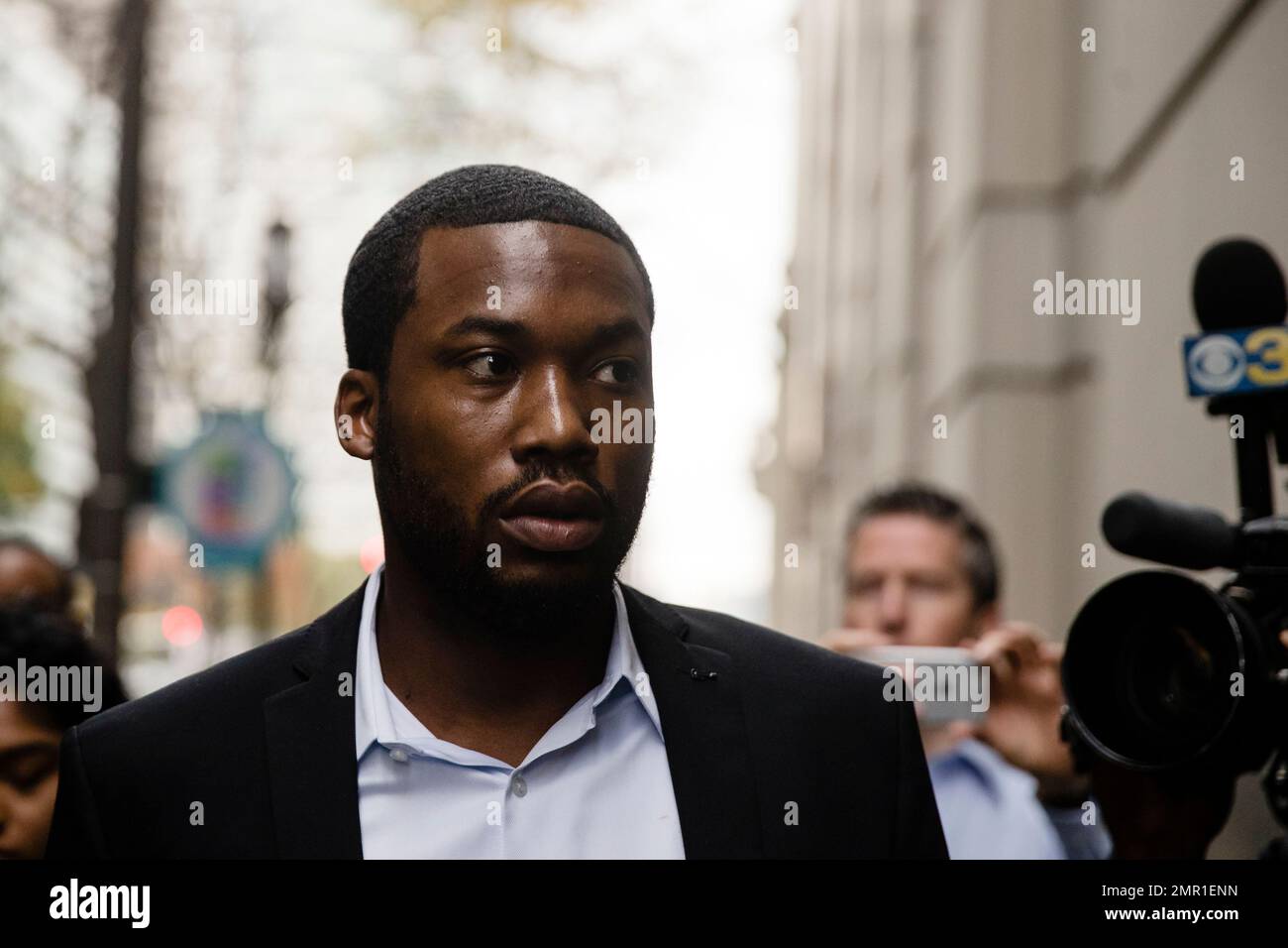 Rapper Meek Mill arrives at the criminal justice center in Philadelphia ...