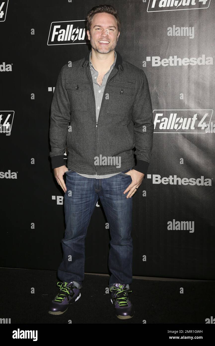 Scott Porter at the Fallout 4 video game launch event held in Los ...