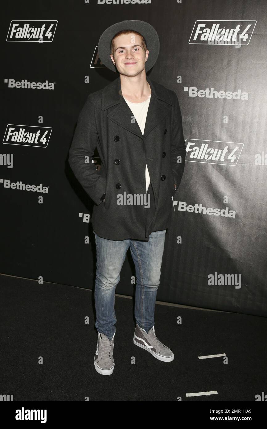 Jake Austin Walker at the Fallout 4 video game launch event held in Los ...