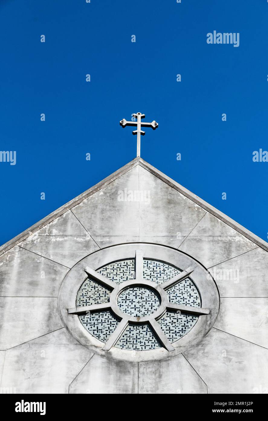 Exterior of church, Monastery of the Holy Spirit Trappist Abbey Stock Photo - Alamy