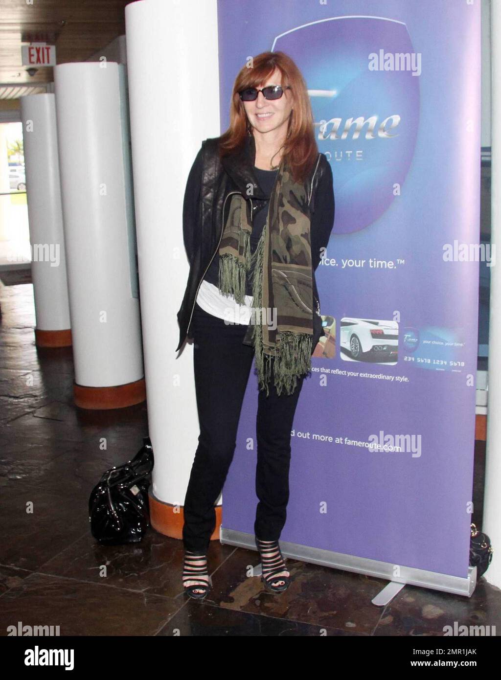 Nicole Miller arrives on the premiere Fame Route flight into South ...