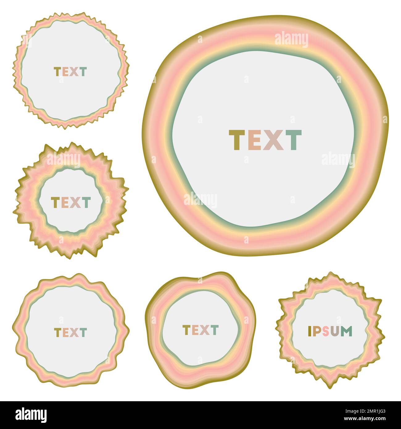 Round banners collection. Attractive circular backgrounds. Powerful ...