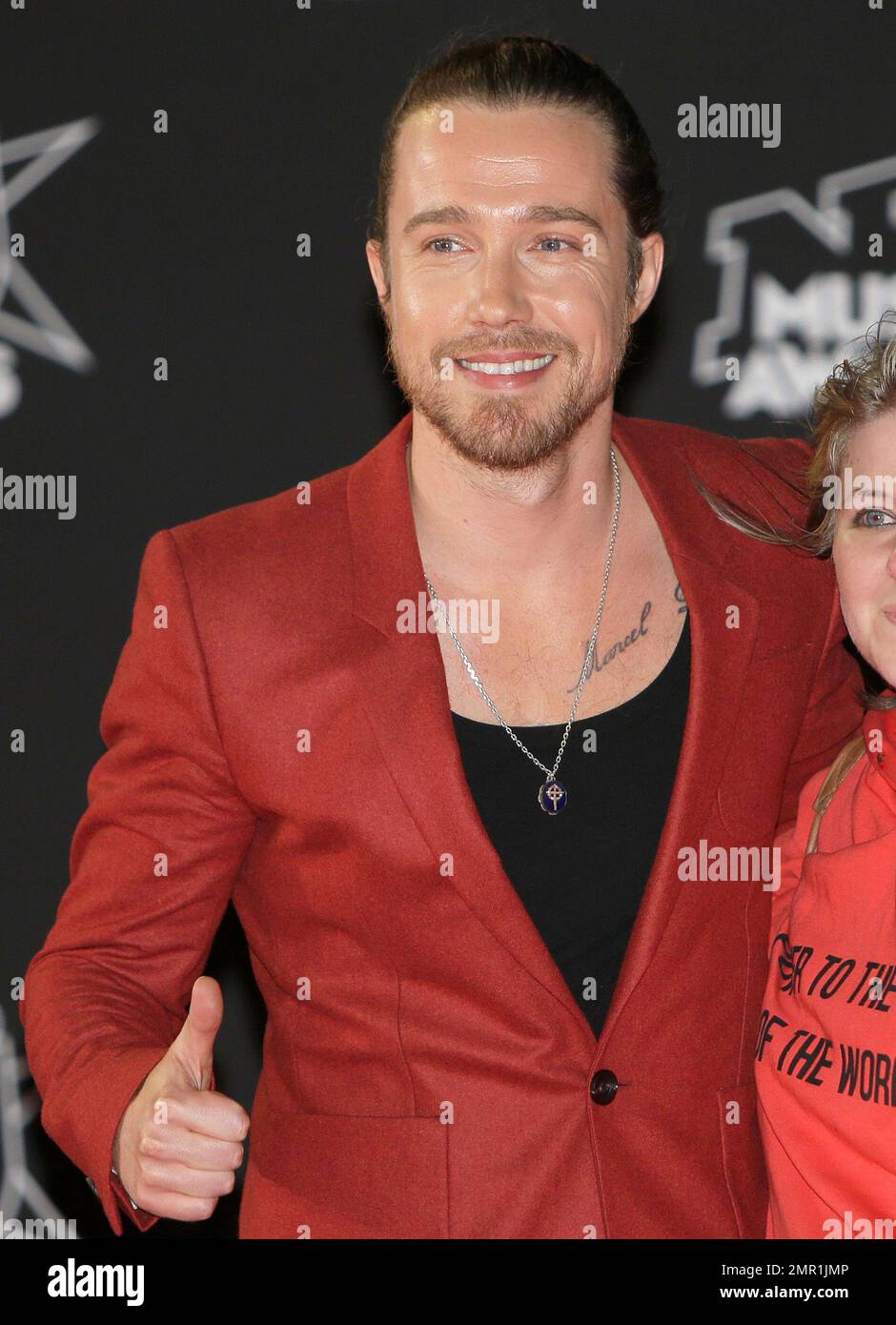 French singer Julien Dore poses during a photocall before the NRJ Music ...