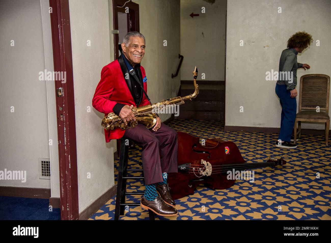 Charlie Gabriel of the Preservation Hall Jazz Band seen on day two of ...