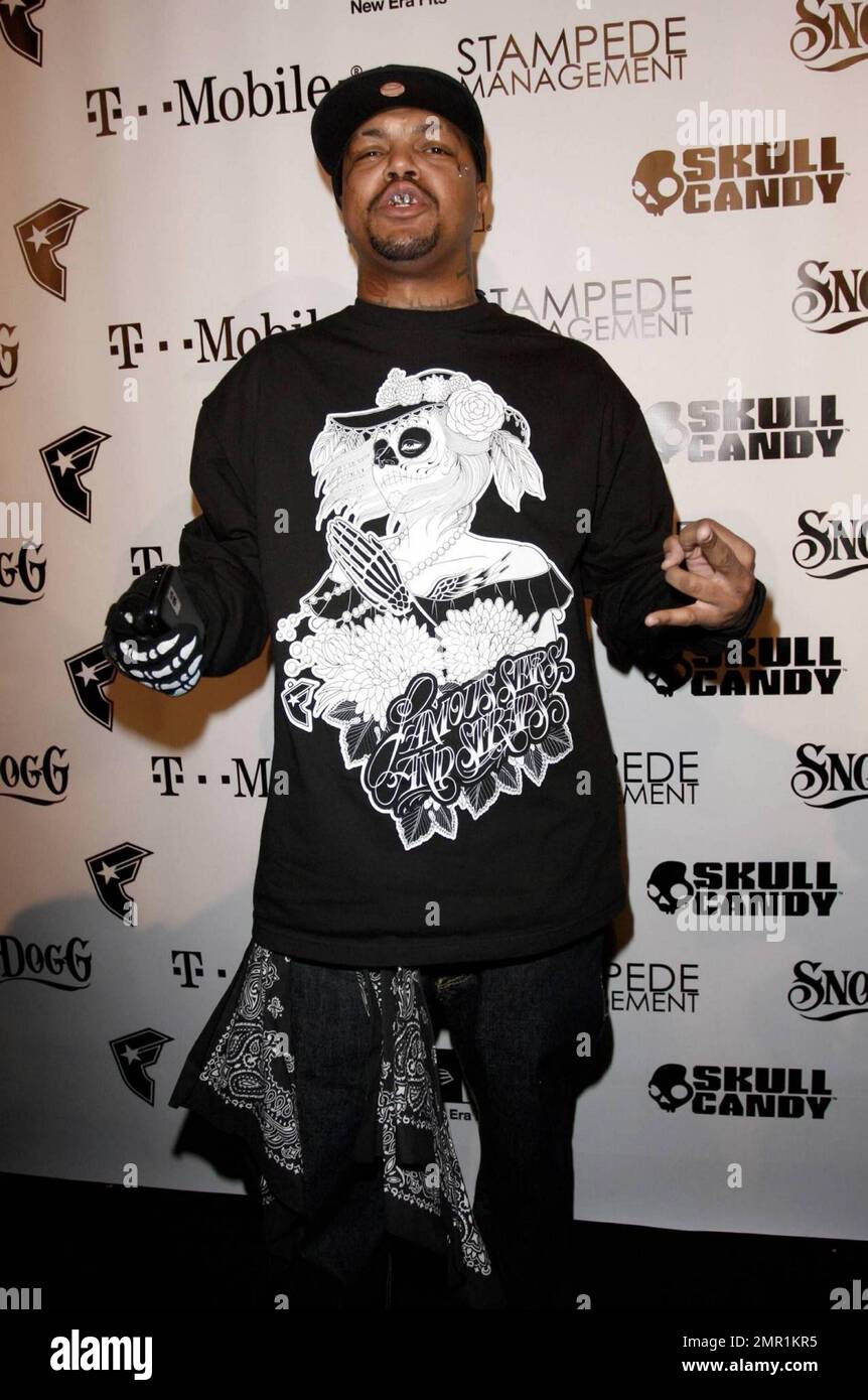 DJ Paul of Three 6 Mafia at the Famous Stars and Straps celebration at ...