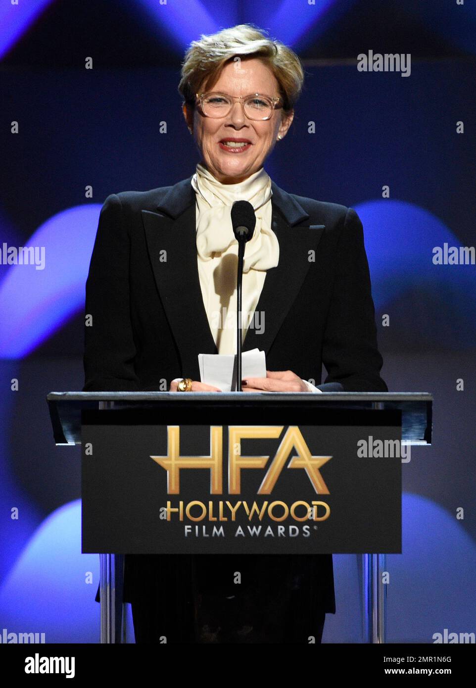Annette Bening presents the new Hollywood award at the Hollywood Film ...