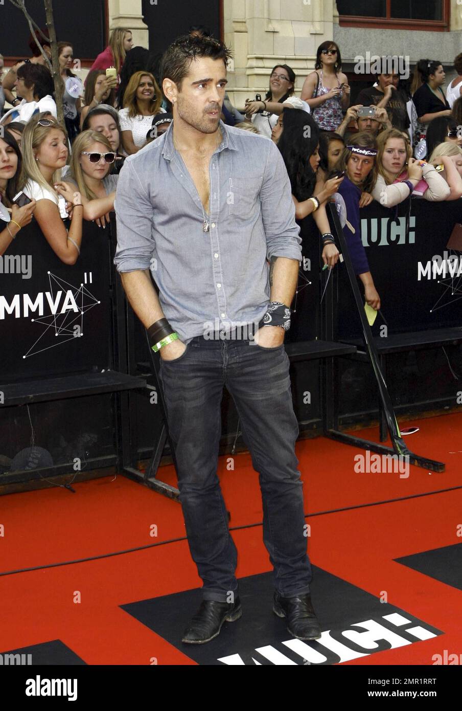 Colin Farrell at the MMVA's in Toronto, Canada. 6/19/11 Stock Photo - Alamy