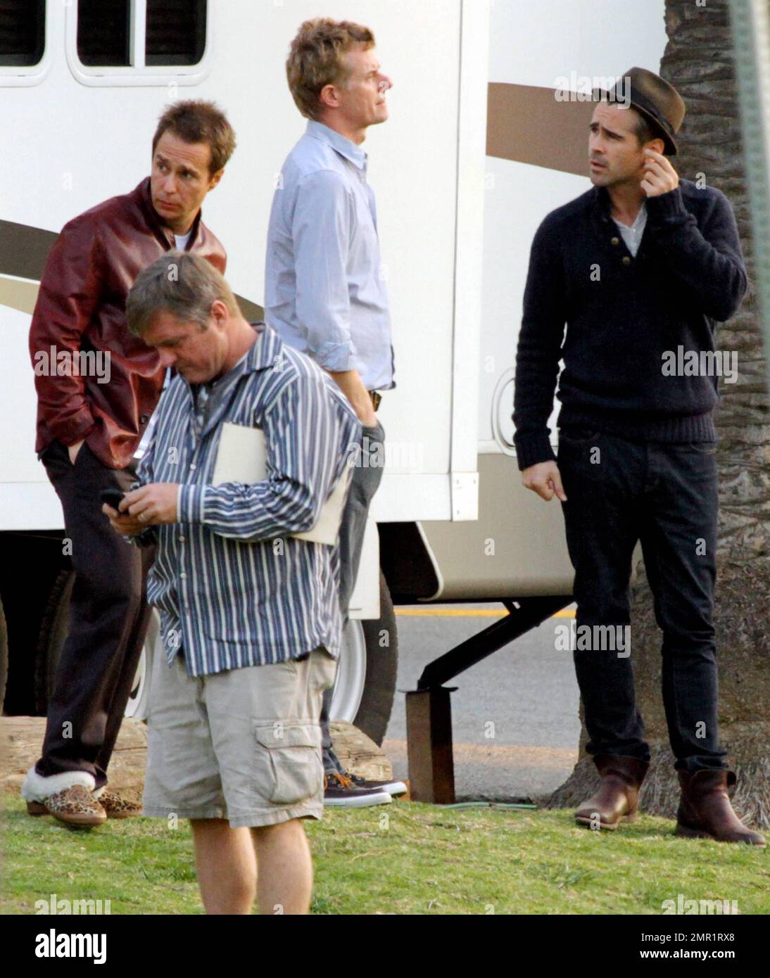 EXCLUSIVE!! Colin Farrell, Sam Rockwell and Abbie Cornish film scenes ...