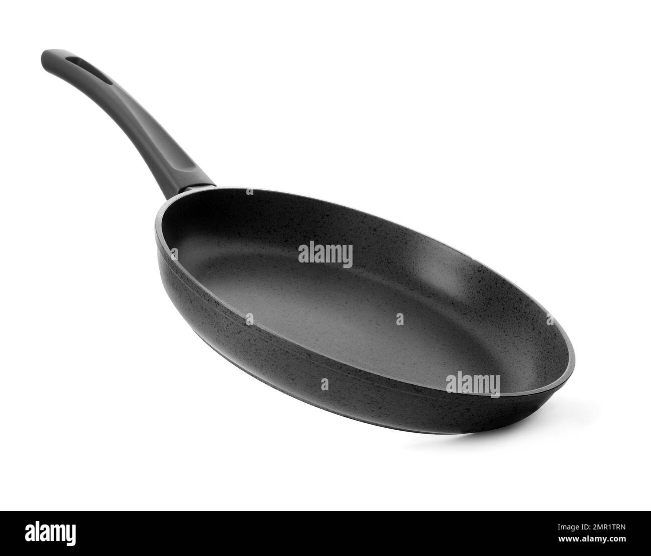 Empty modern frying pan isolated on white Stock Photo - Alamy