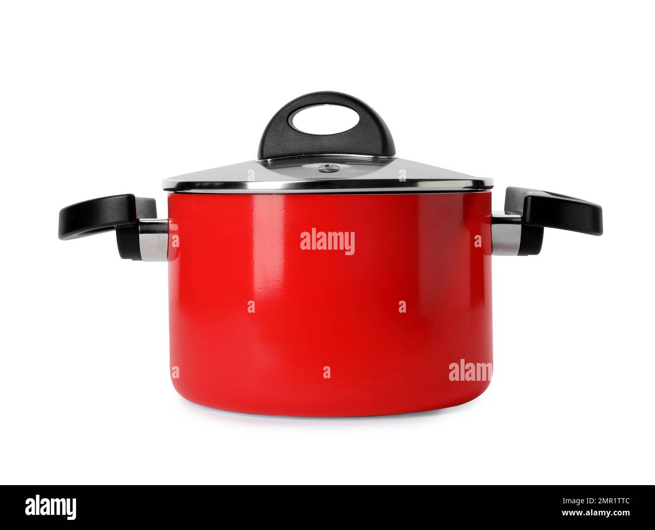 Red casserole lid white background hi-res stock photography and images ...