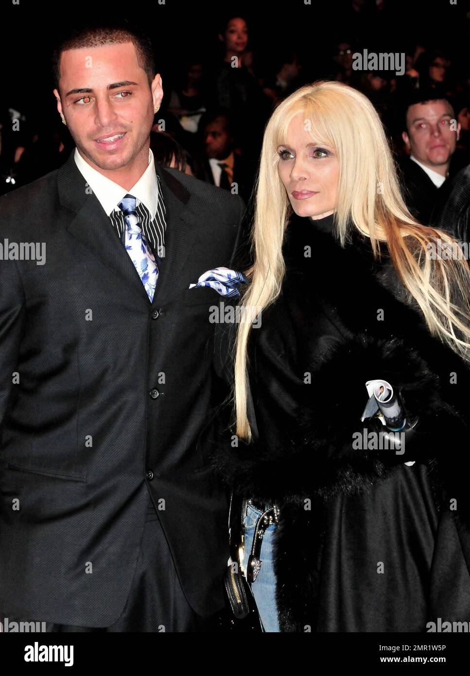 Victoria Gotti and son at Naomi Campbell's Fashion For Relief Haiti ...