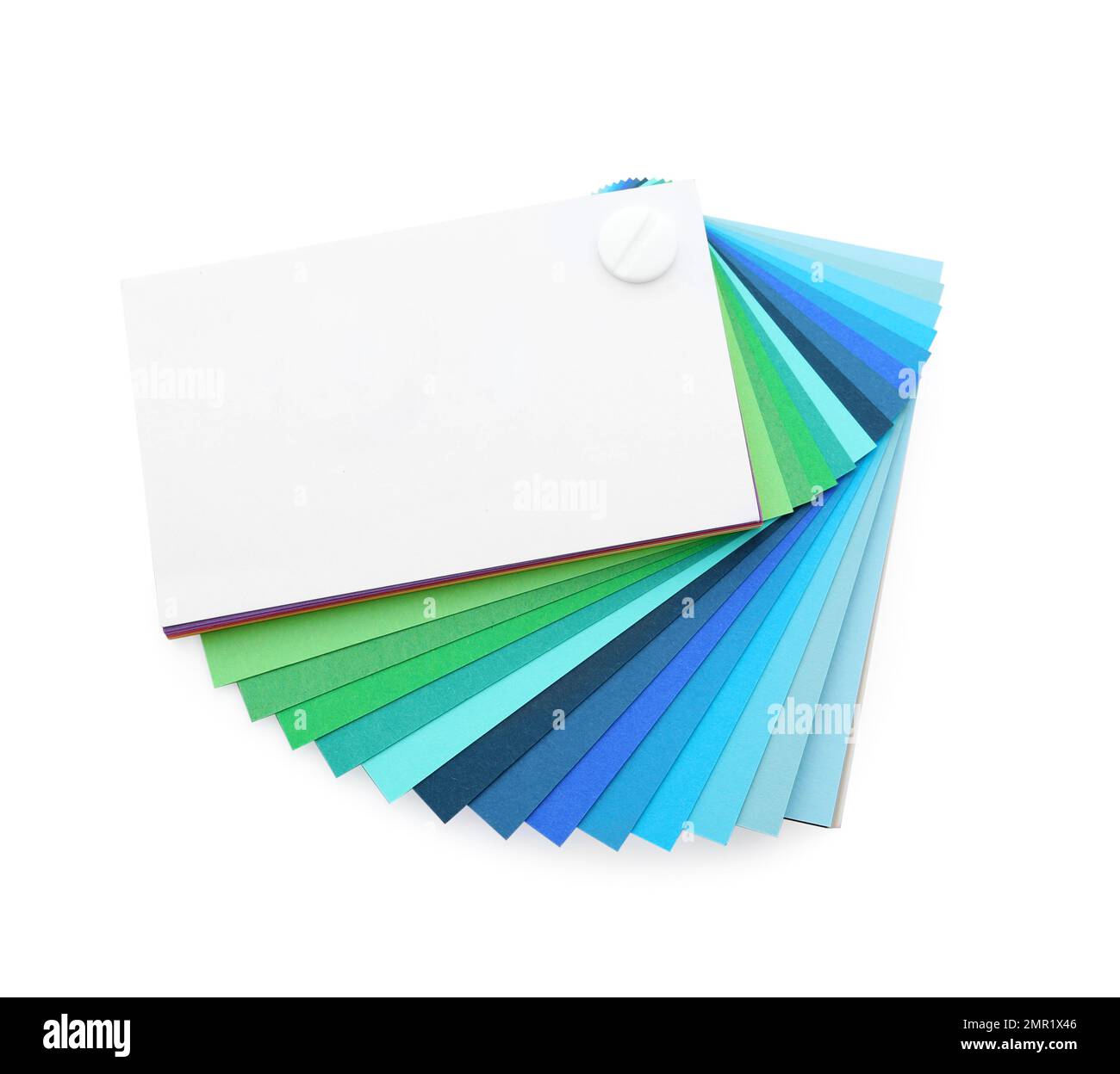 Color palette samples isolated on white, top view Stock Photo - Alamy