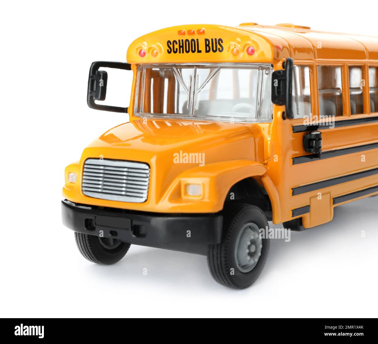 Yellow school bus isolated on white. Transport for students Stock Photo ...
