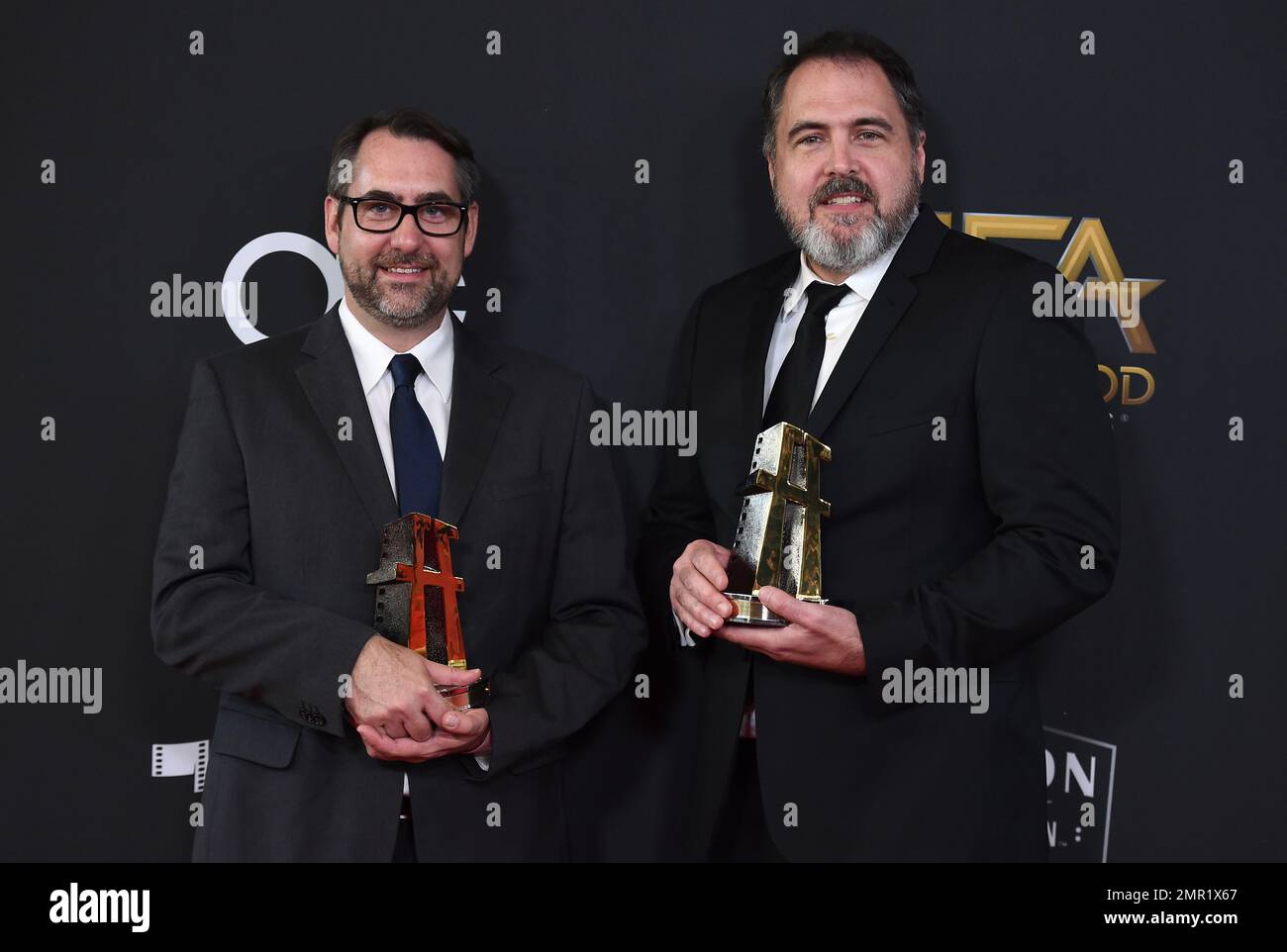 Addison Teague, left, and David Acord pose with the "Hollywood sound ...