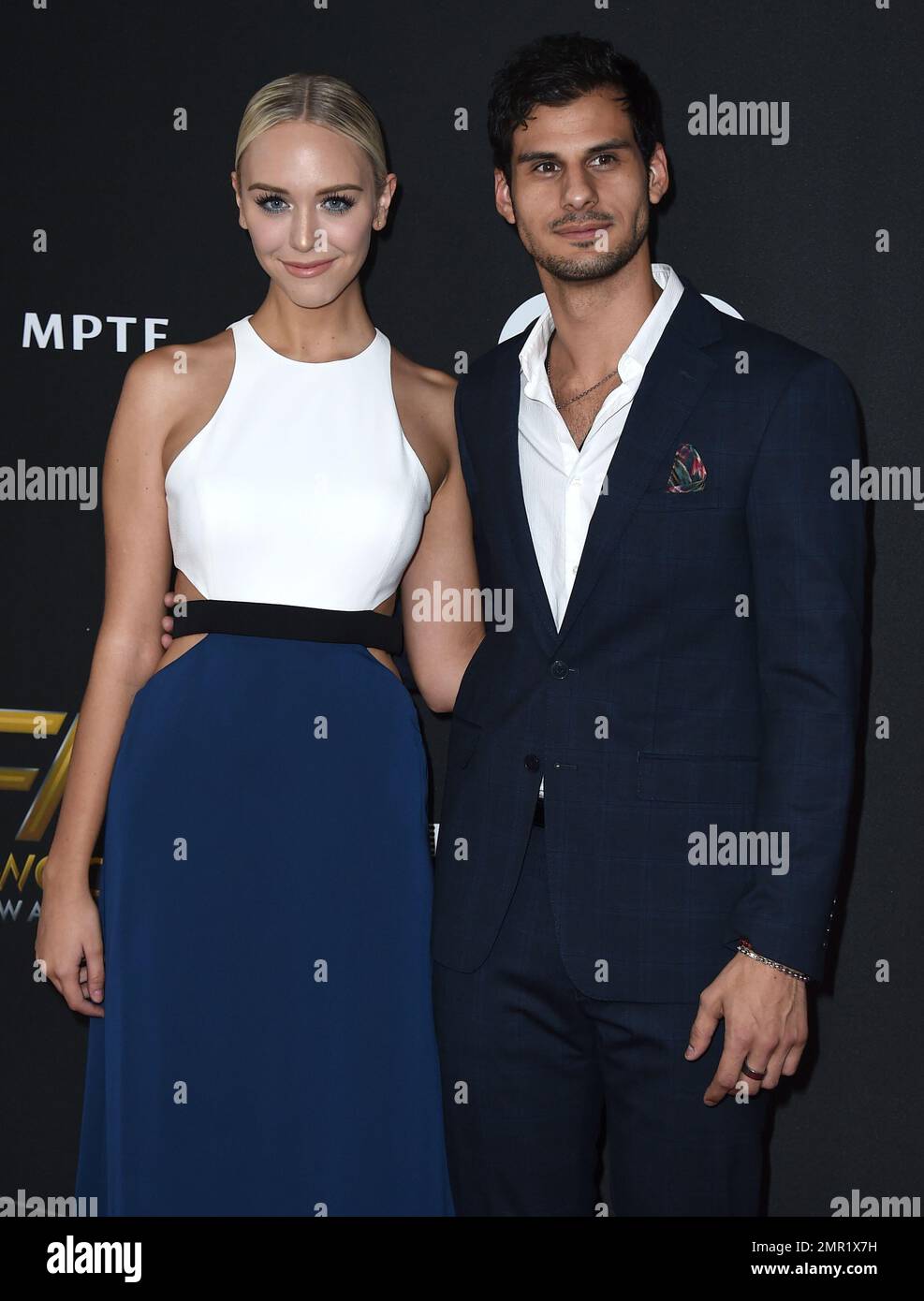 Paige Mobley, left, and Skyler Bible arrive at the Hollywood Film ...