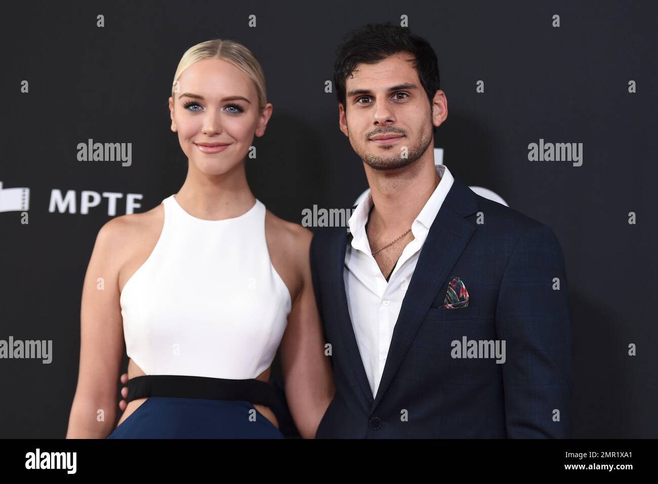 Paige Mobley, left, and Skyler Bible arrive at the Hollywood Film ...