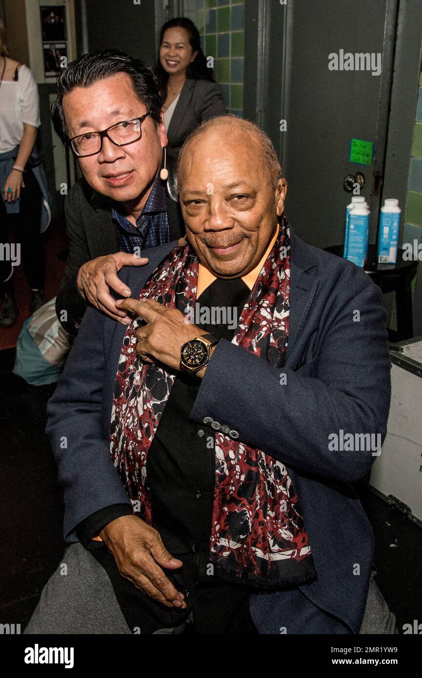 Ben Fong-Torres, left, and Quincy Jones seen on day one of Summit LA17 ...