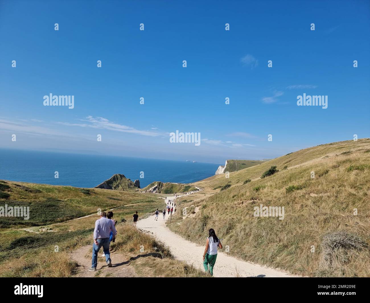 Tyneham Village, near Durdle Door on the Jurassic Park in England ...