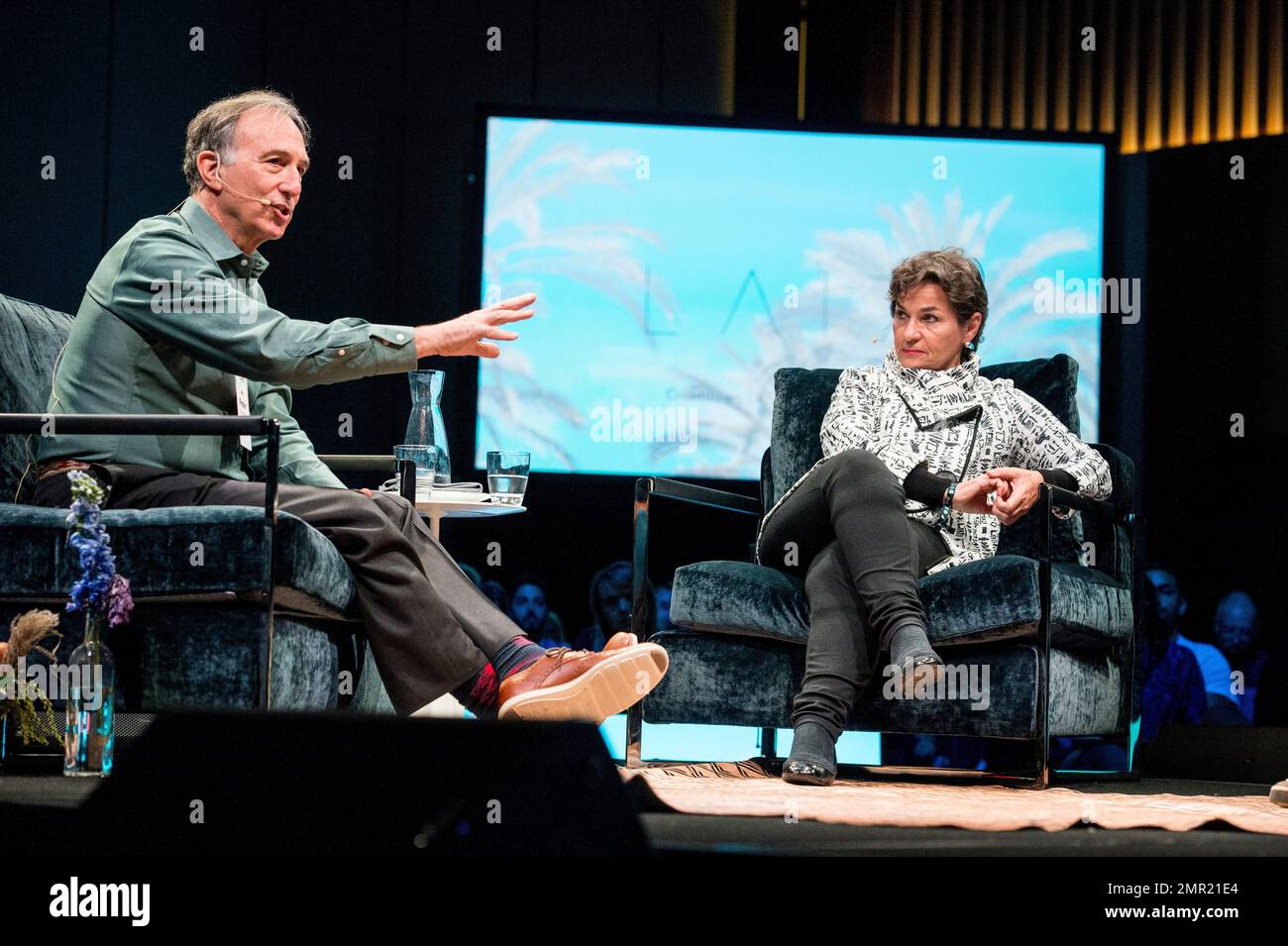Christiana Figueres, left, and Peter Seligmann seen on day one of ...