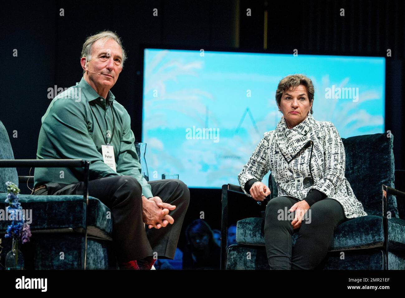 Christiana Figueres, left, and Peter Seligmann seen on day one of ...