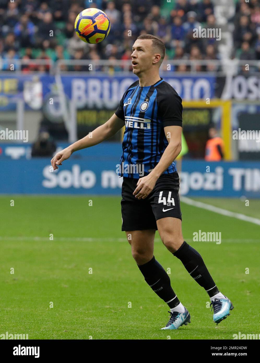 Inter Milan's Ivan Perisic controls the ball during a Serie A soccer ...