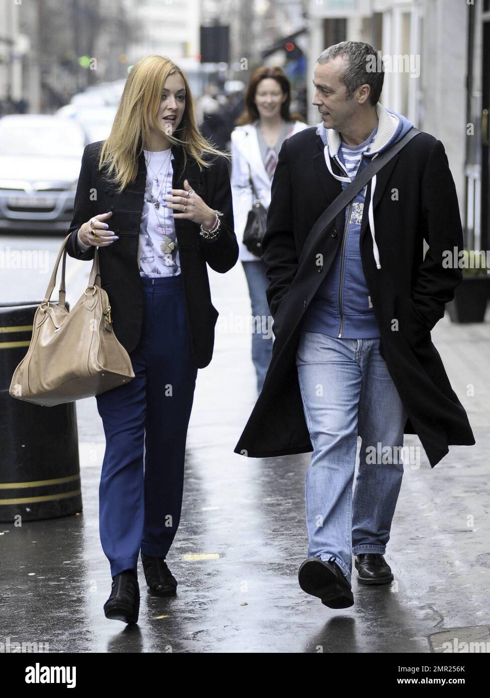 Fearne Cotton chats with actor John Hannah as the two stroll in central ...