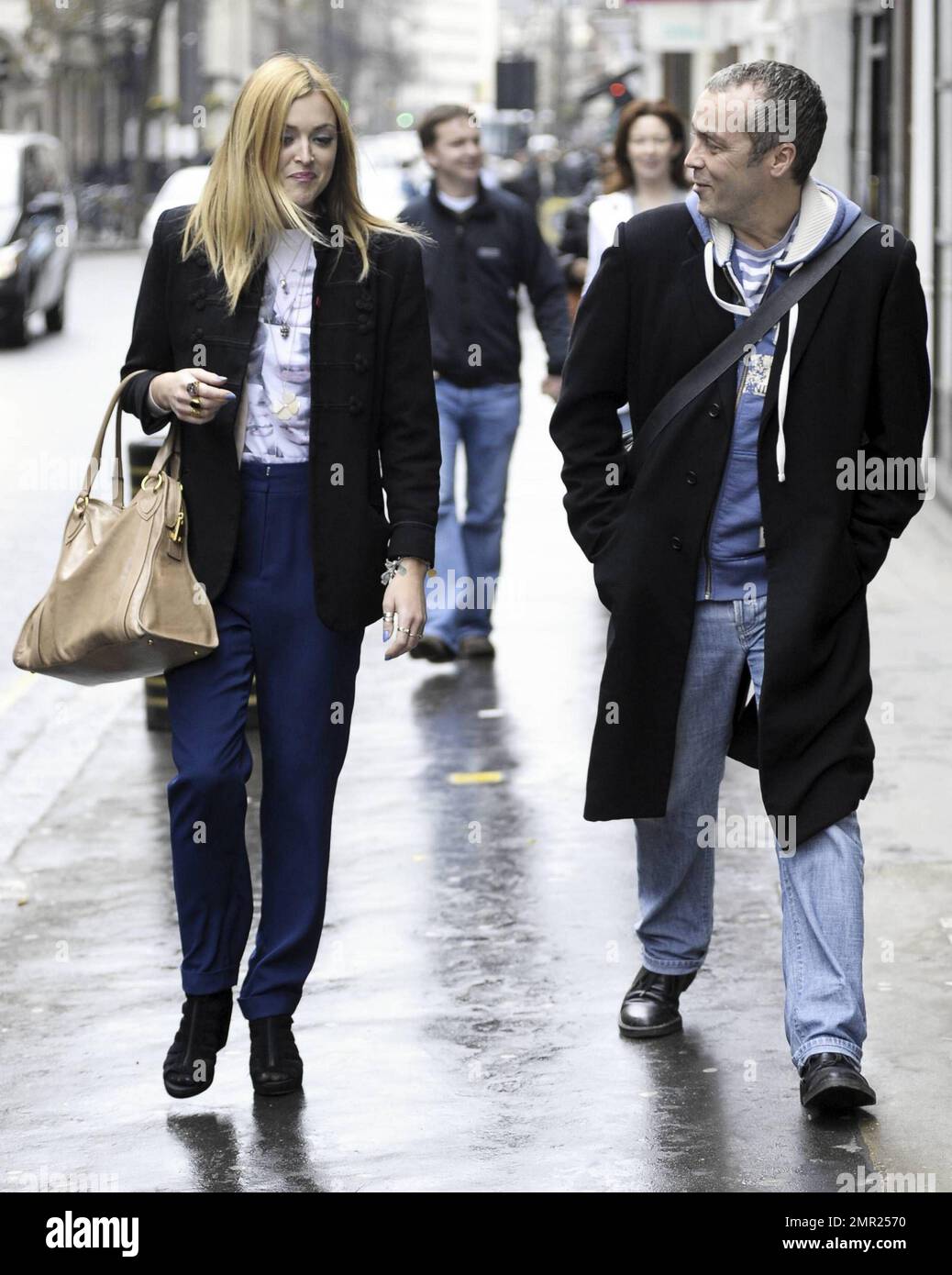 Fearne Cotton chats with actor John Hannah as the two stroll in central ...