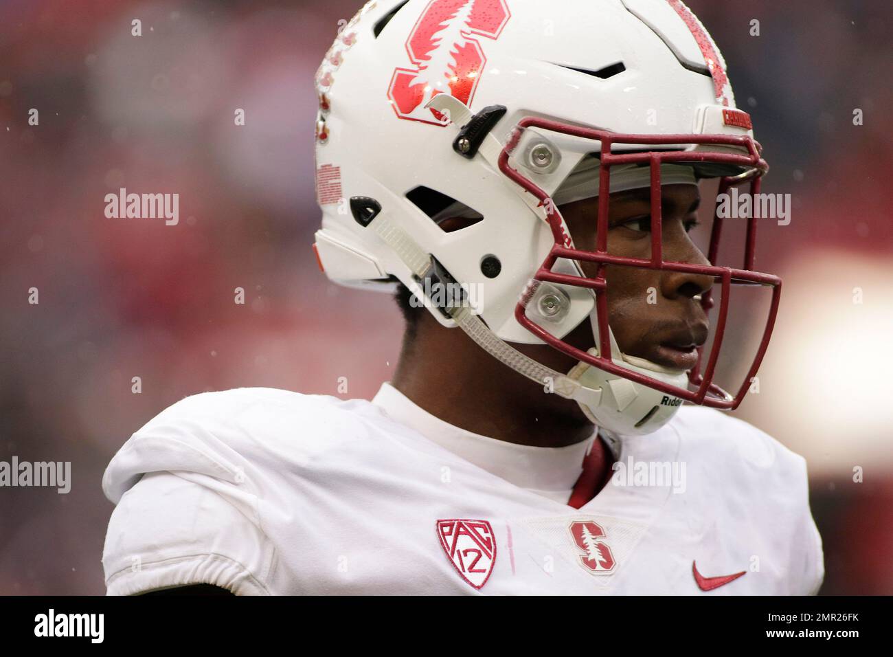 Stanford cornerback Quenton Meeks stands on the field during the second ...
