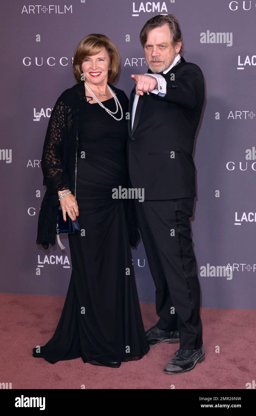 Marilou York, left, and Mark Hamill arrive at the LACMA Art + Film Gala ...