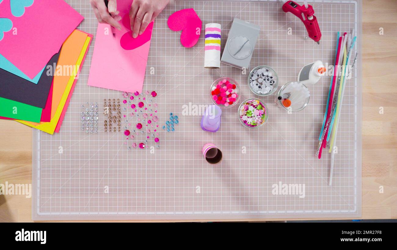 Kids craft project Stock Photo - Alamy